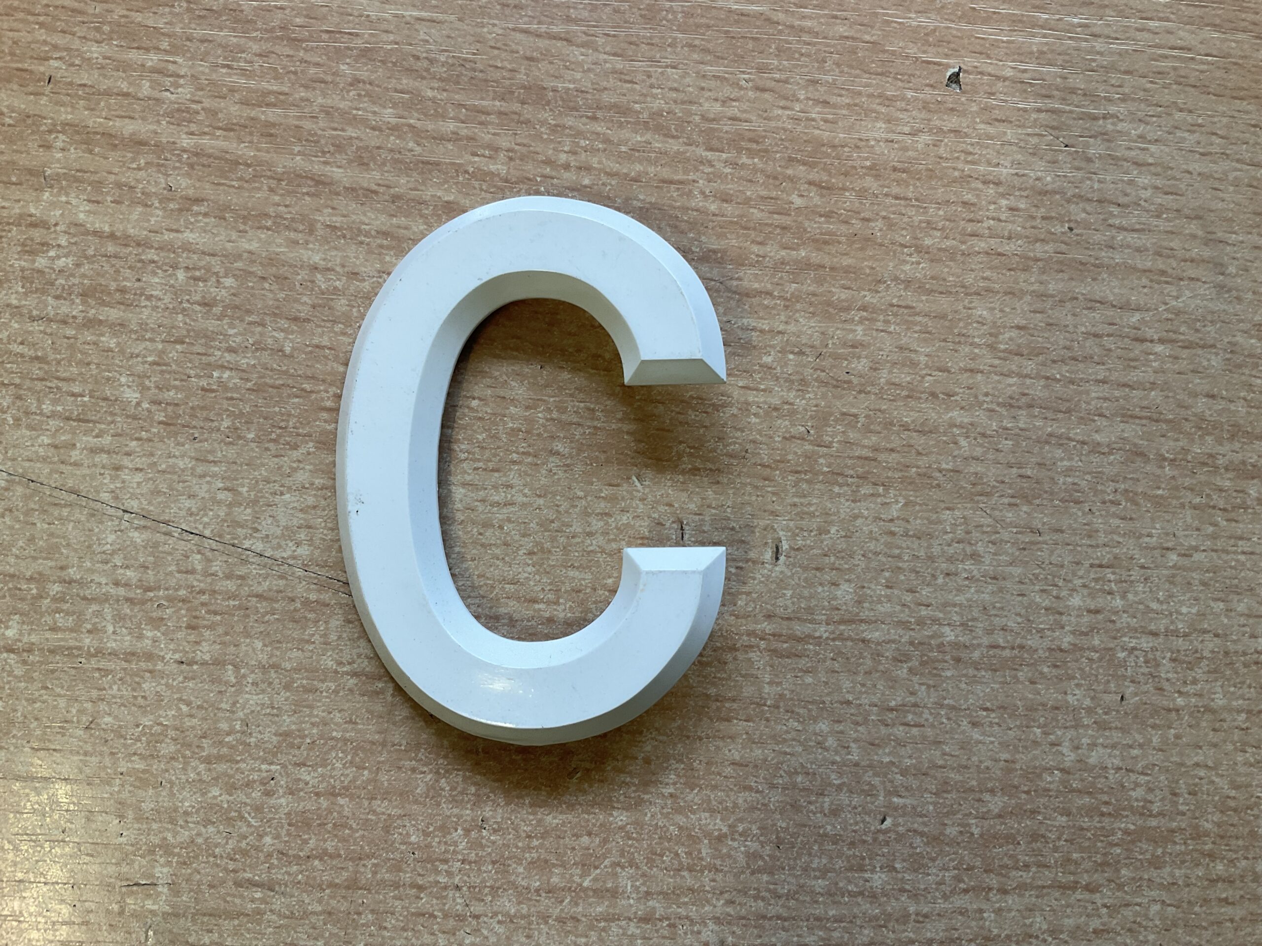 Number Plate Letter White C - KELVEDON LOTUS LTD. Kelsport